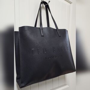 Ted Baker London | Bags | Ted Baker London Black Canvas Large Tote ...